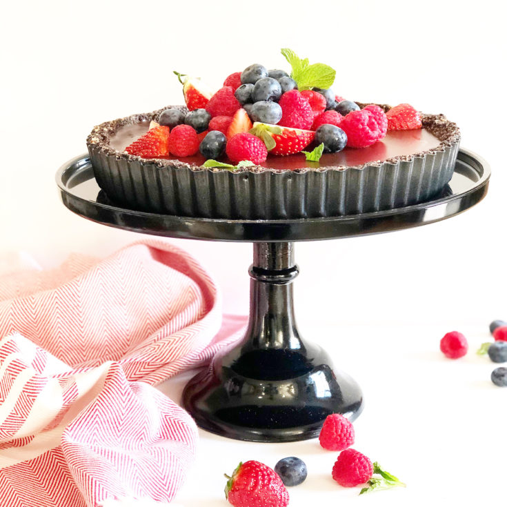Easy Chocolate Fruit Tart - More Momma!