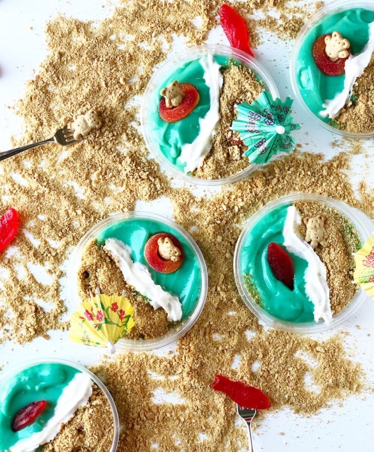 Pudding Cups For Kids (Beach Cups) - More Momma!