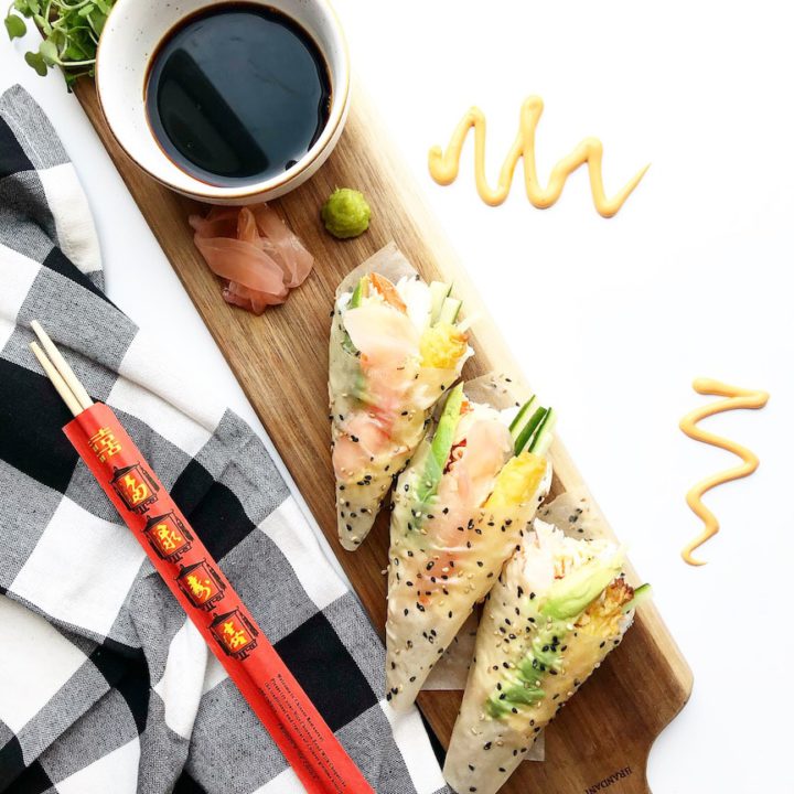 Soy Paper Sushi Under 5 Minutes - More Momma!