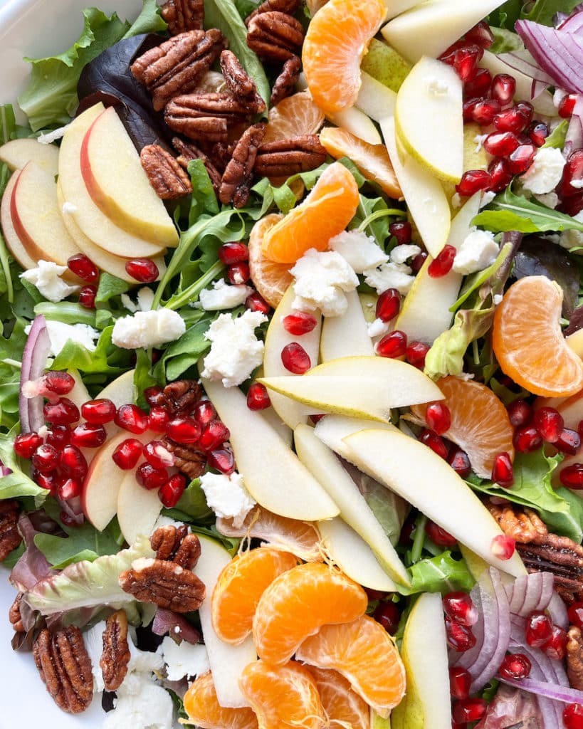Autumn Salad With Apple, Pear and Dijon Vinaigrette - More Momma!