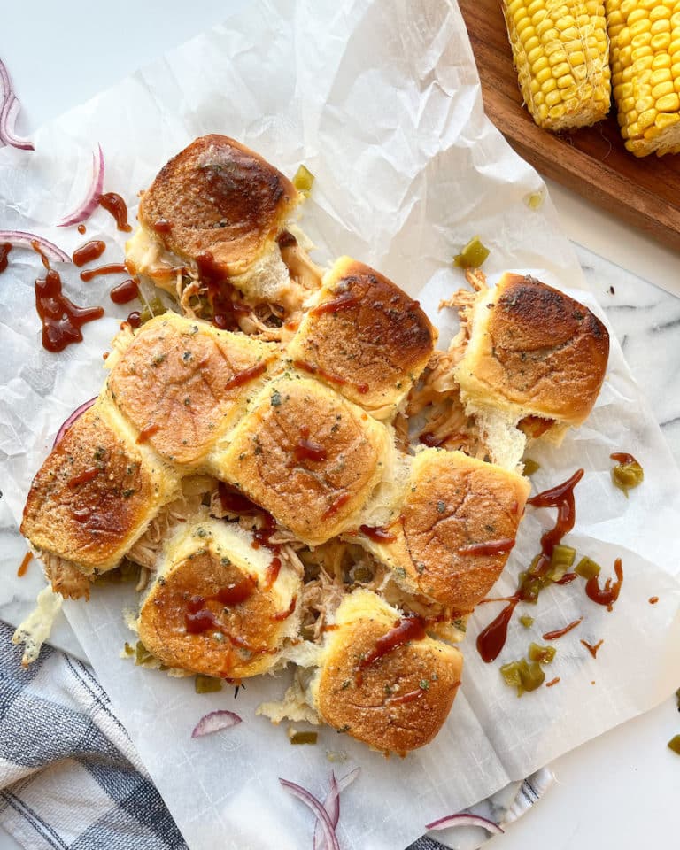 Instant Pot BBQ Chicken Pull Apart Sliders - More Momma!